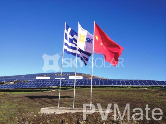 Another Success of Sky Solar: Greek 70MW PV Power Plant Grid-connection ...