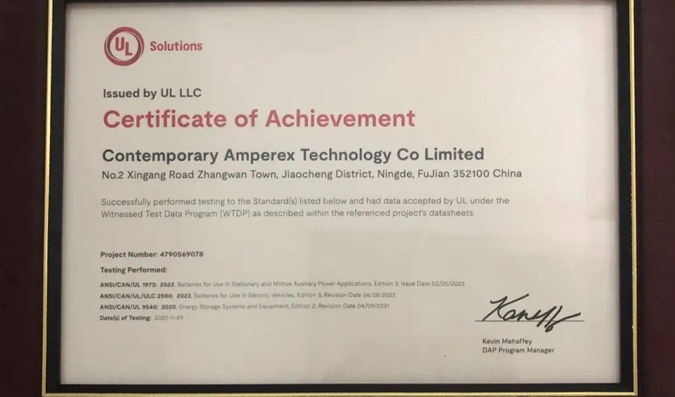 CATL and UL Solutions Join Forces to Advance Battery Safety and ...