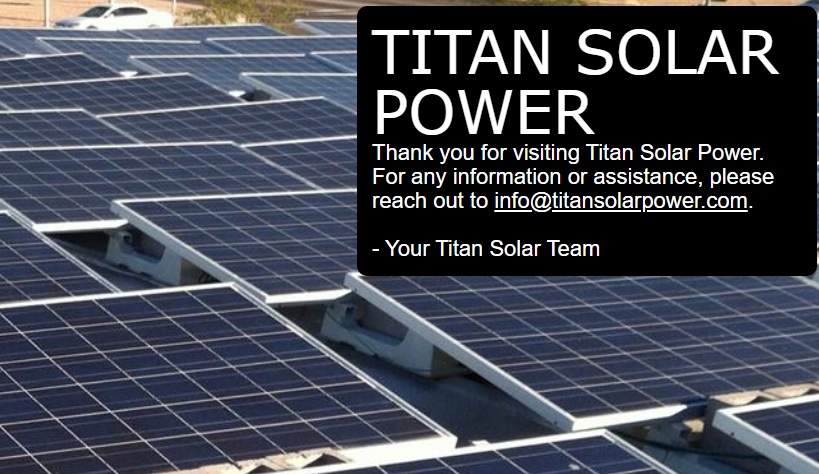 Closure of Titan Solar Power in US – PVTIME